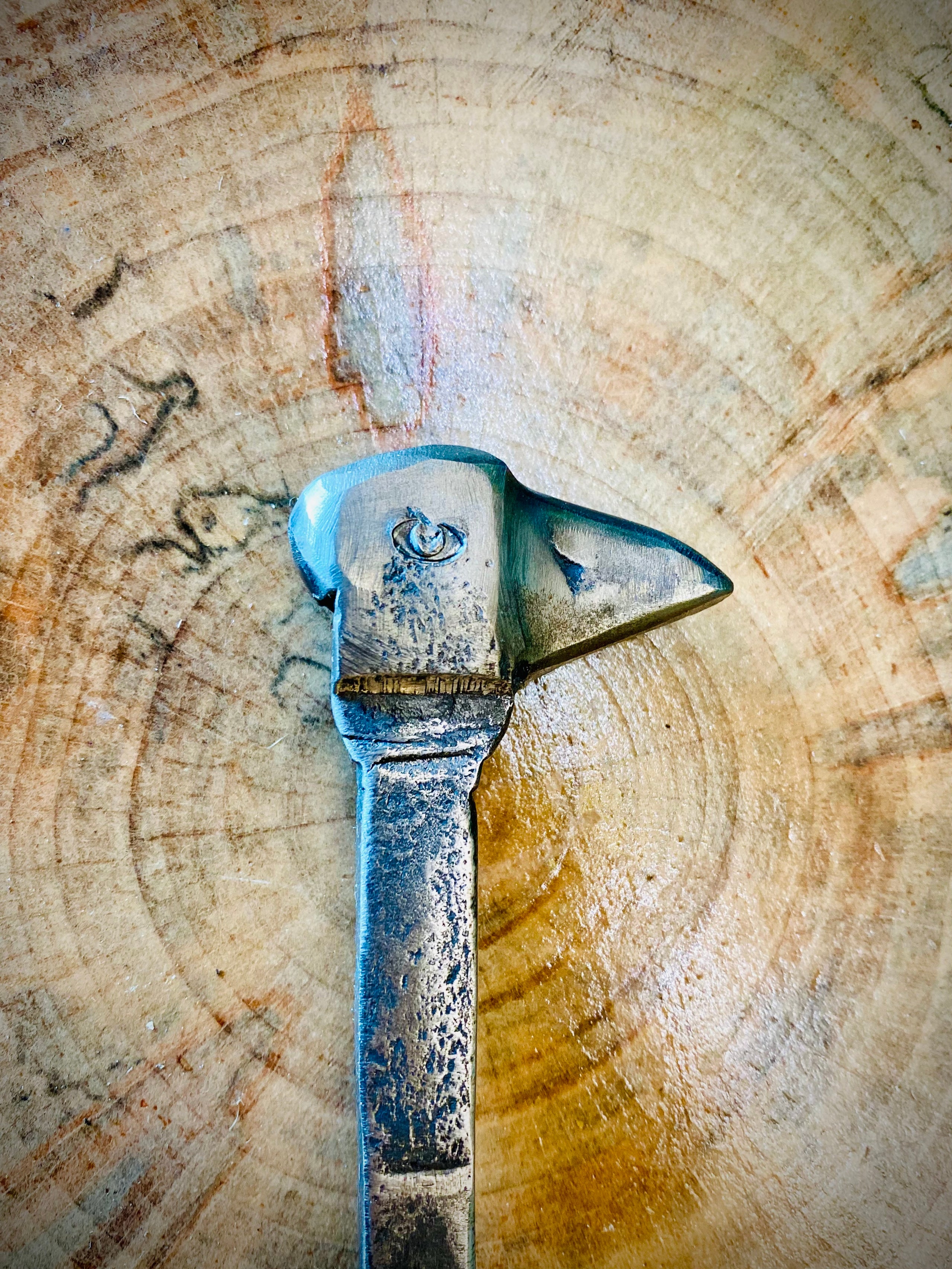 Railroad Spike BBQ Fork- Bird Head 14" | MAK Home Furnishings