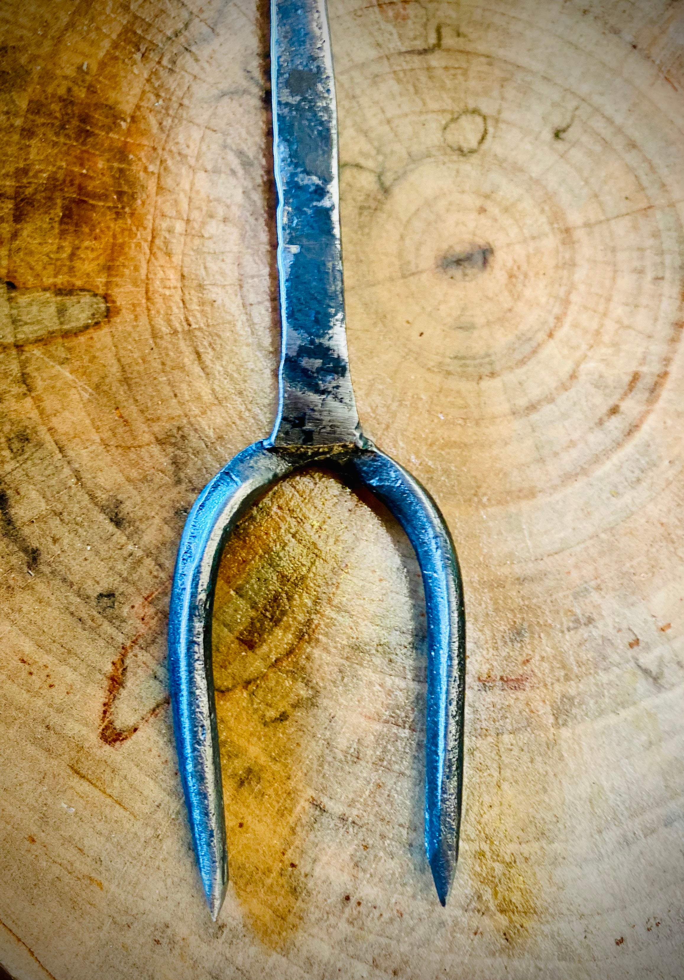 Railroad Spike BBQ Fork- Bird Head 14" | MAK Home Furnishings